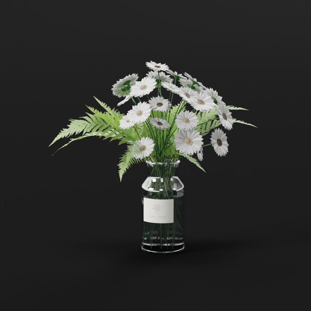 White Daisy | Indoor Plants models | BlenderKit