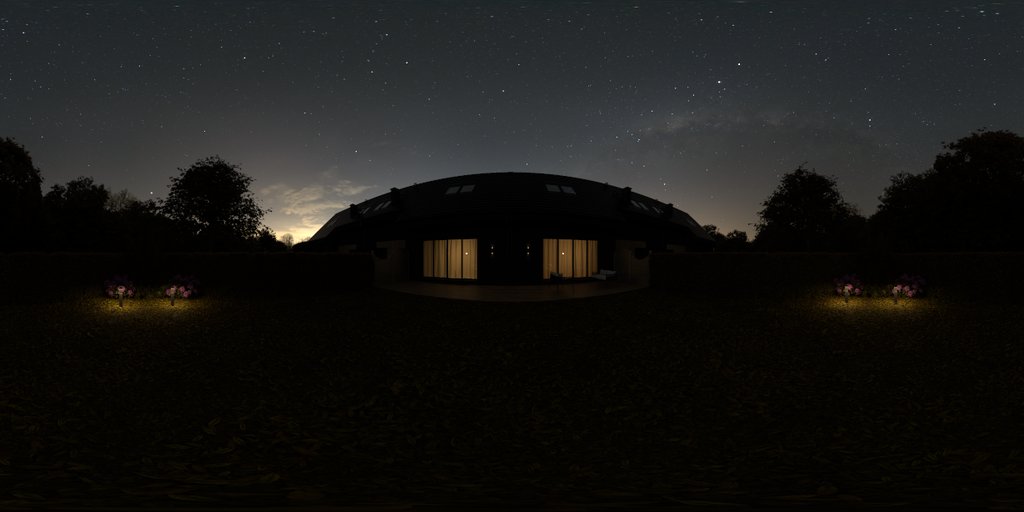 Garden Fall Night | Nature HDRis | BlenderKit
