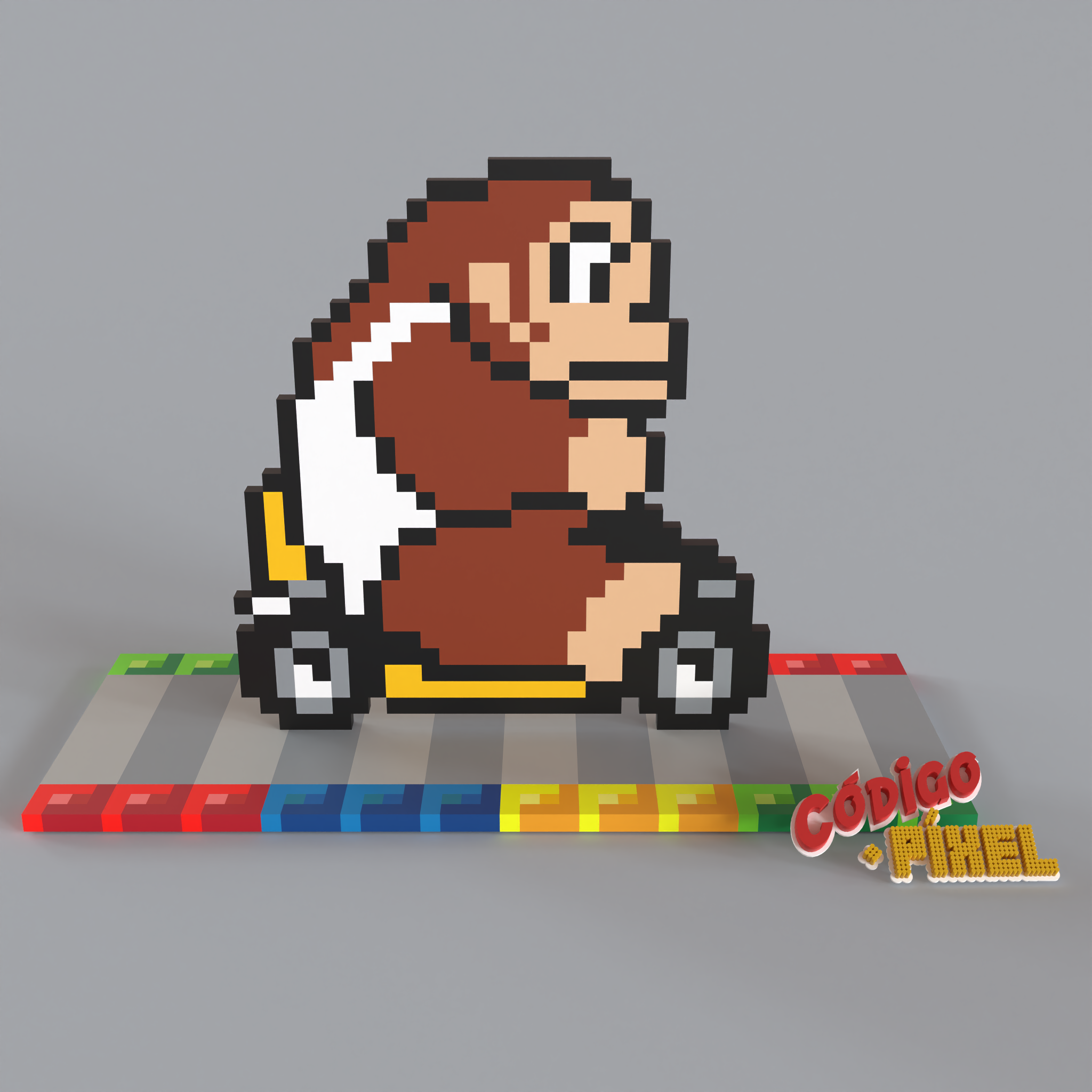 SMK005 - Super Mario Kart Donkey Kong Jr | 3D Character models | BlenderKit