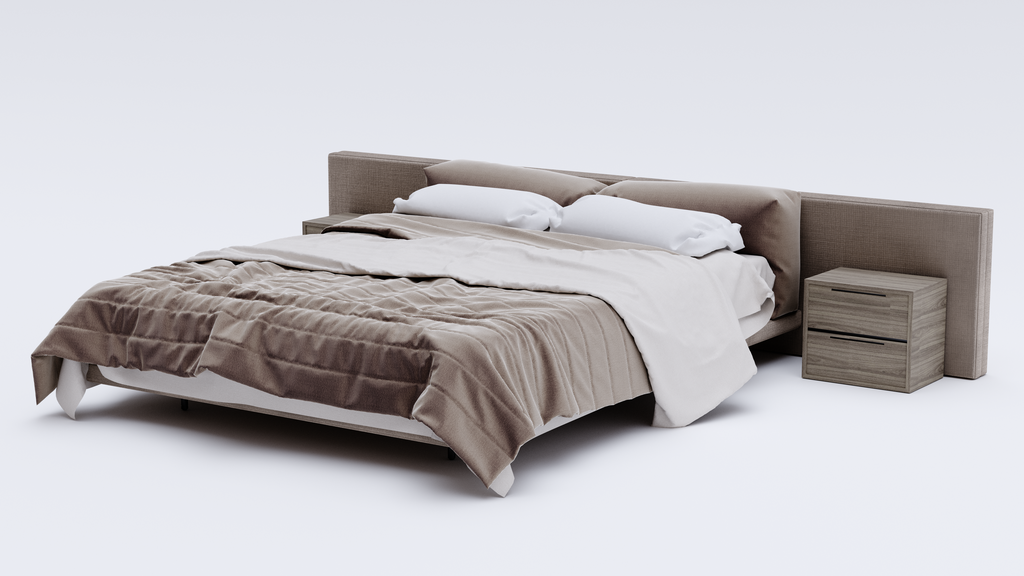 King Bed | Beds models | BlenderKit