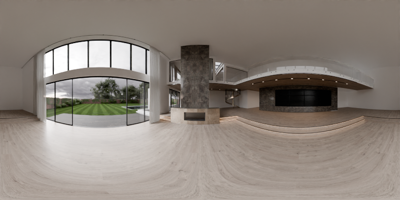 Grand Room Empty Day | Interiors HDRis | BlenderKit