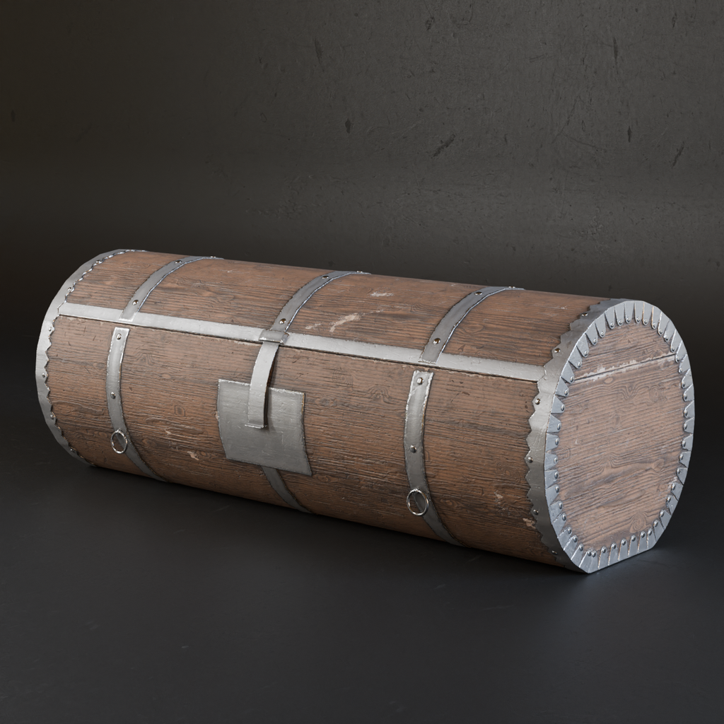 MK BaseMesh Chest 13 | Bags & Suitcases models | BlenderKit