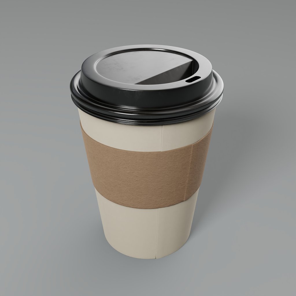 Paper Cup 8 Oz | Beverages models | BlenderKit