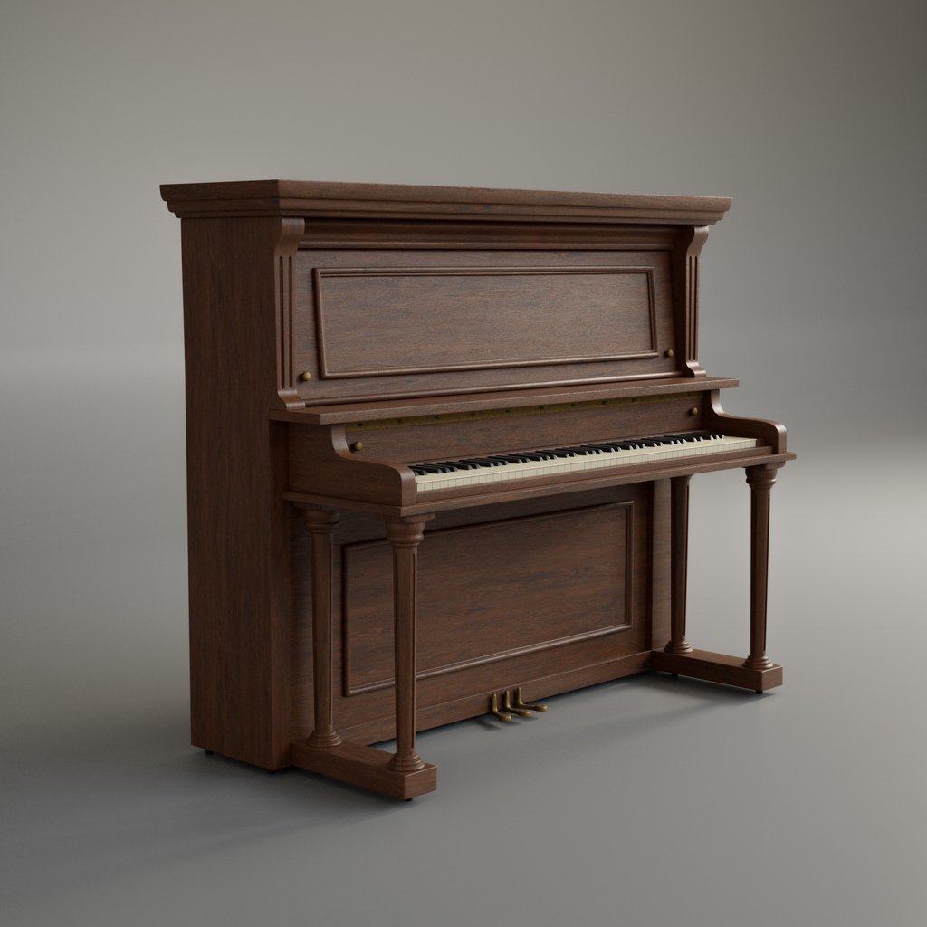 Piano | Musical Instruments models | BlenderKit