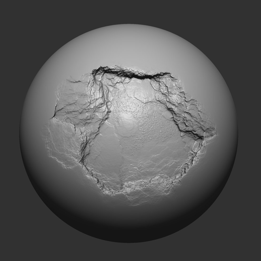 tear hole rusty metal | FREE damage brushes | BlenderKit