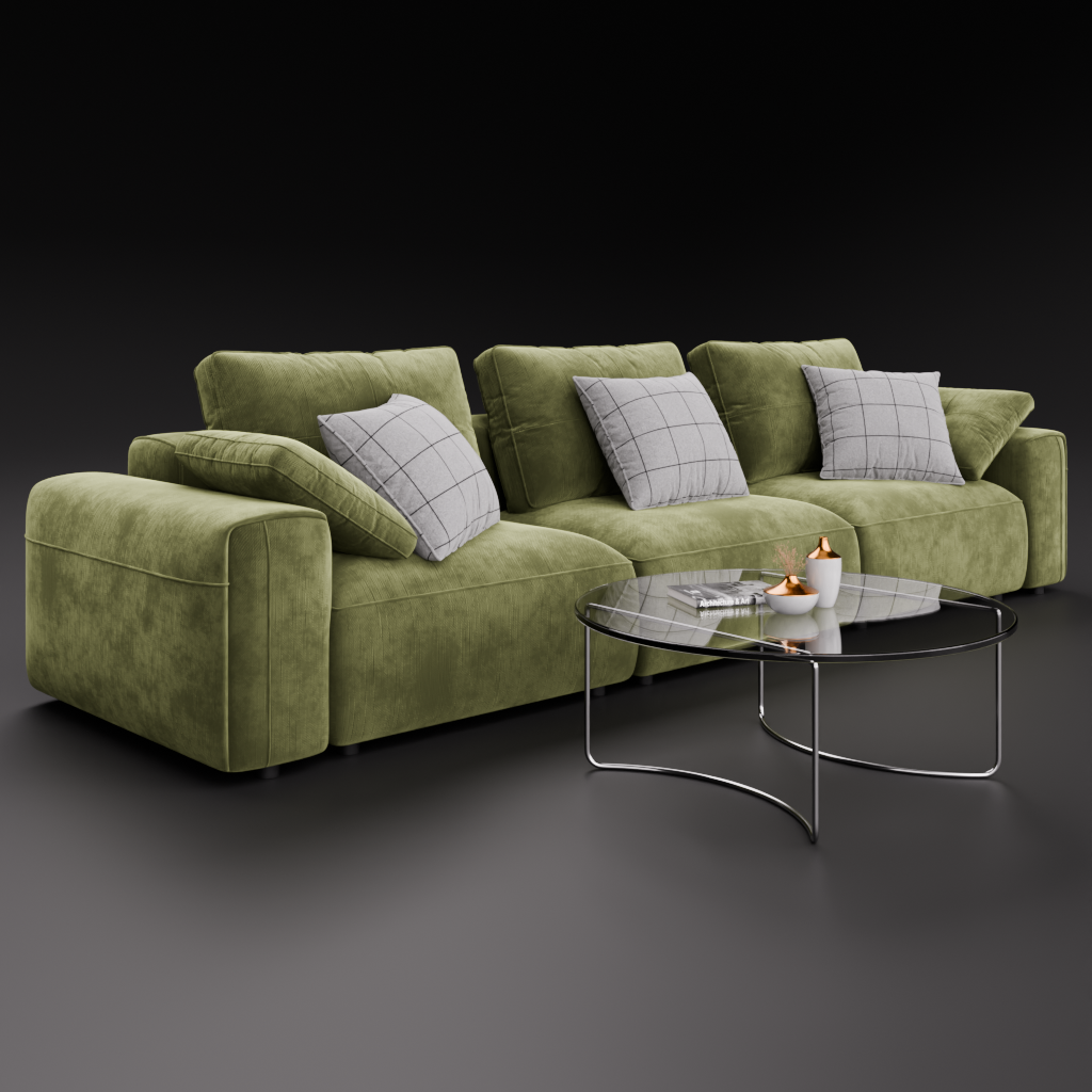 Sofa Rye Velvet | Sofas models | BlenderKit