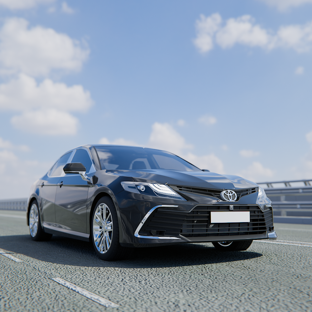 Toyota Camry Urban Driving | Urban scenes | BlenderKit