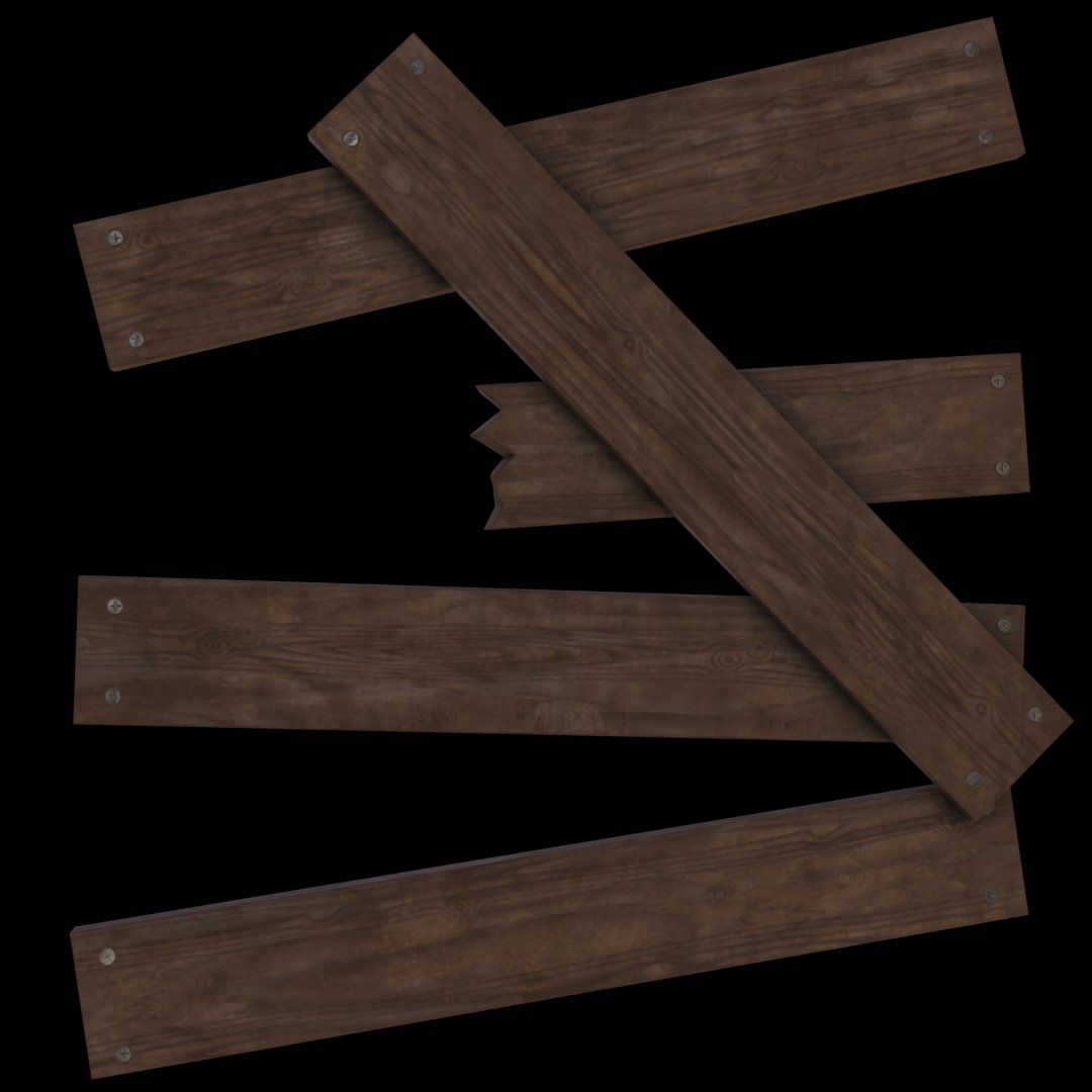 Broken Wooden Planks | FREE Interior Decorations models | BlenderKit