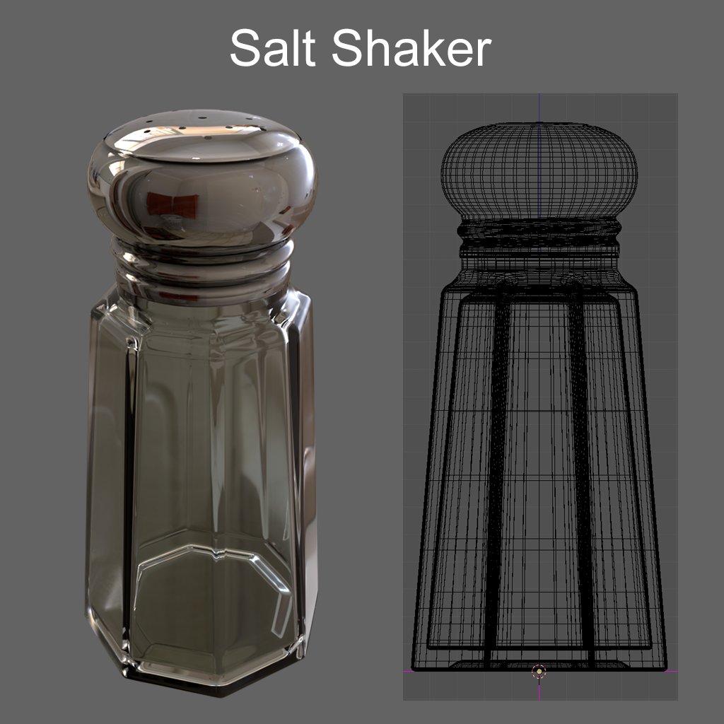 Salt Shaker | Kitchenware models | BlenderKit