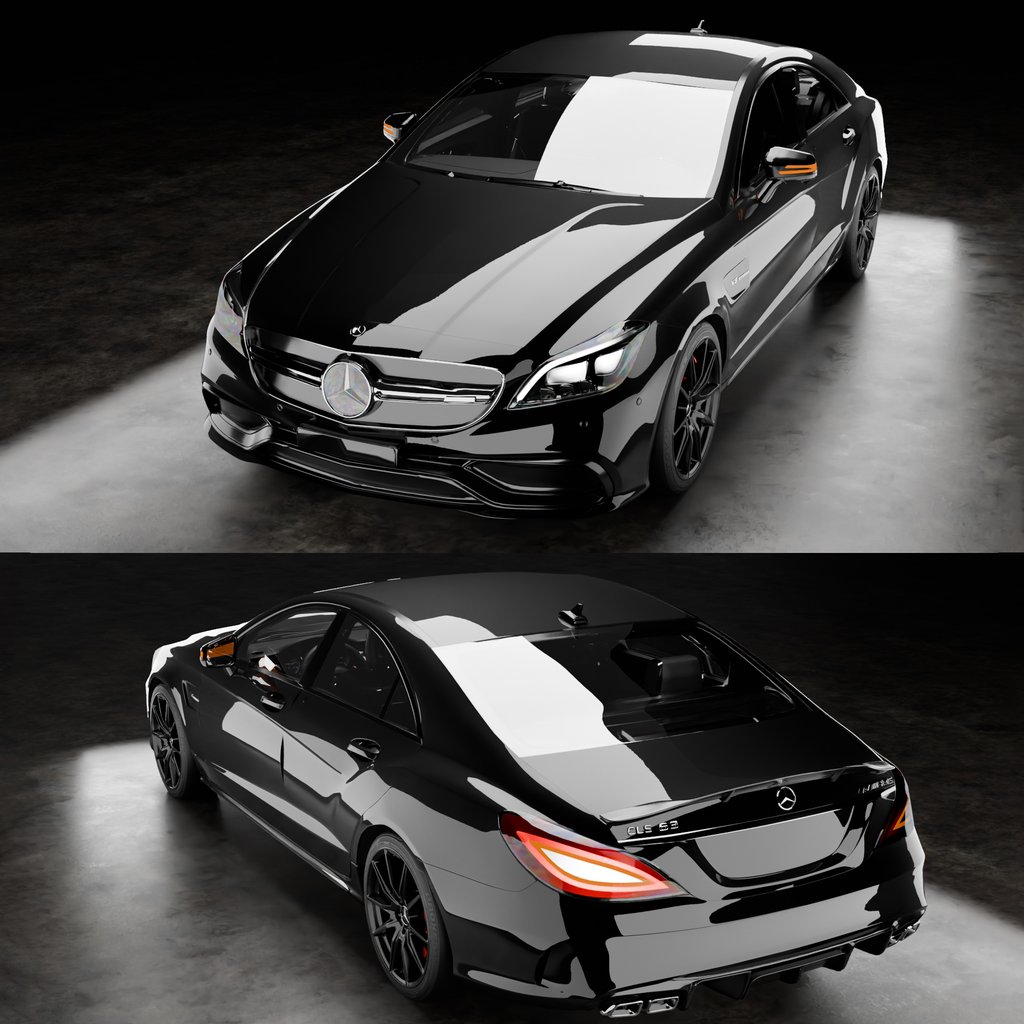 Mercedes-Benz-CLS-63-AMG | Luxury Cars models | BlenderKit