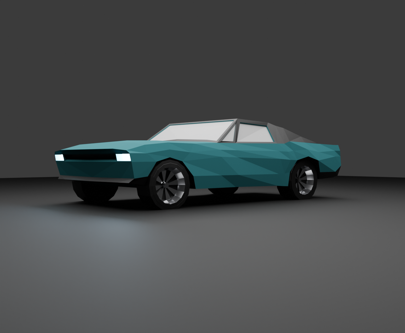 Low Poly Dodge | FREE Luxury Cars models | BlenderKit