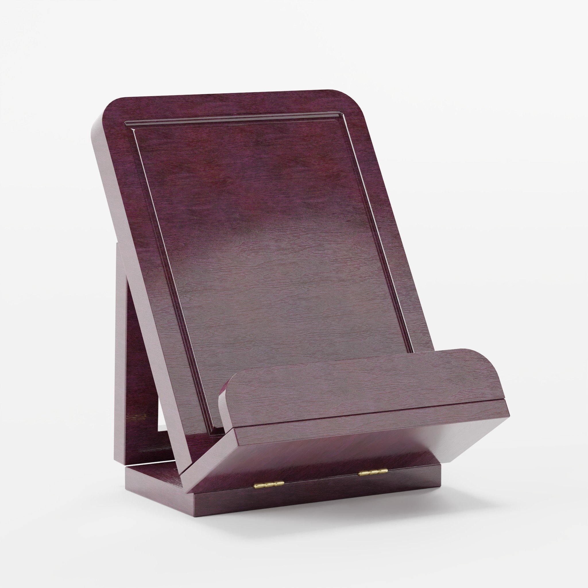 Basic Wooden Book Stand | Office Storage Spaces models | BlenderKit