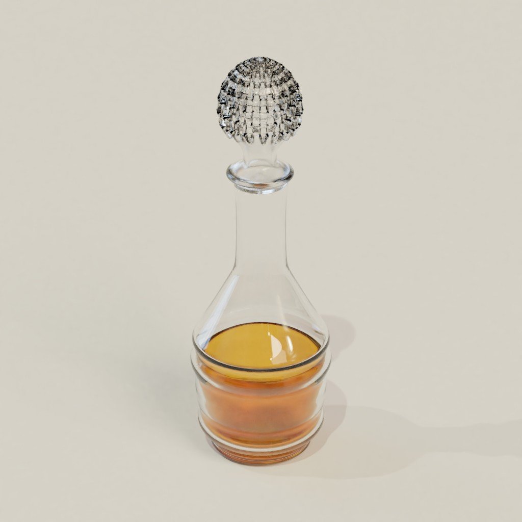 Modern wine bottle | Beverages models | BlenderKit