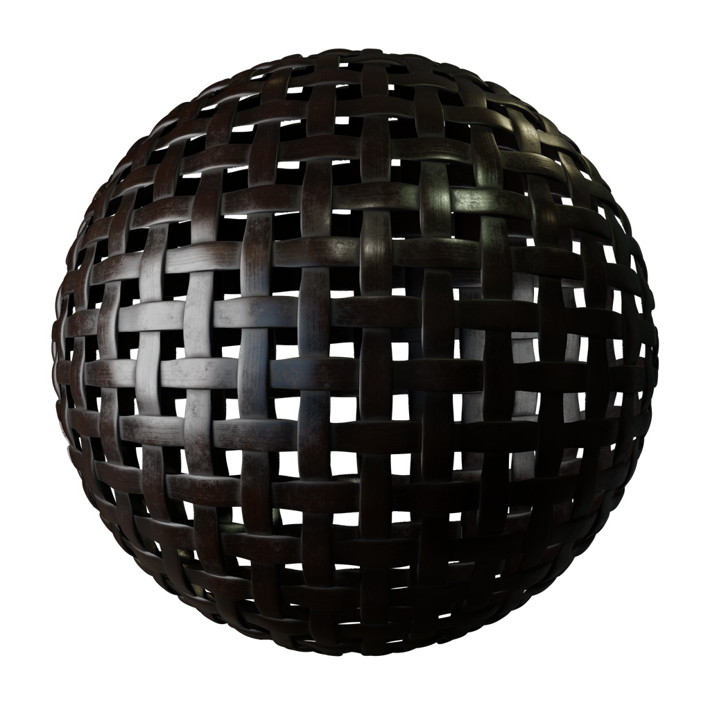 Wicker Plaited Single Open Weave | FREE wood materials | BlenderKit