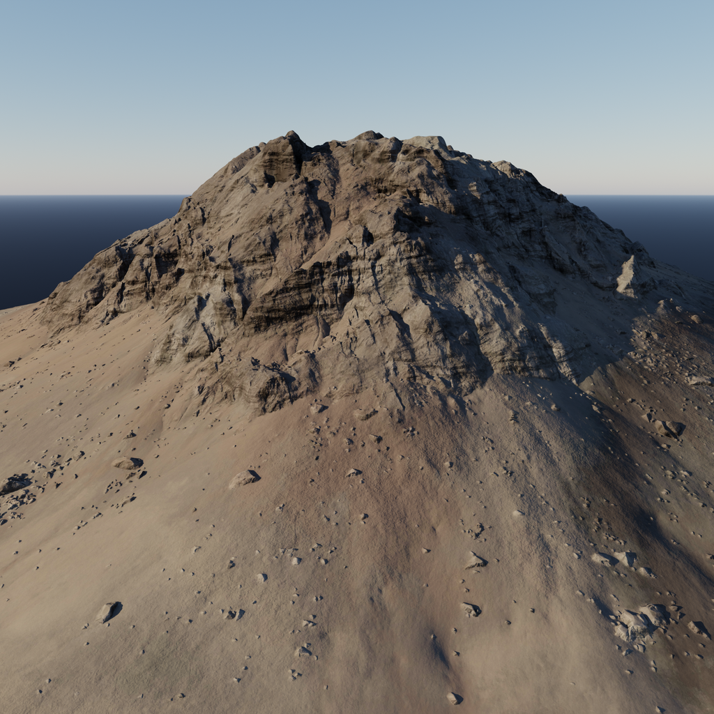 Rock Ground Terrain Outcrop | Terrains models | BlenderKit