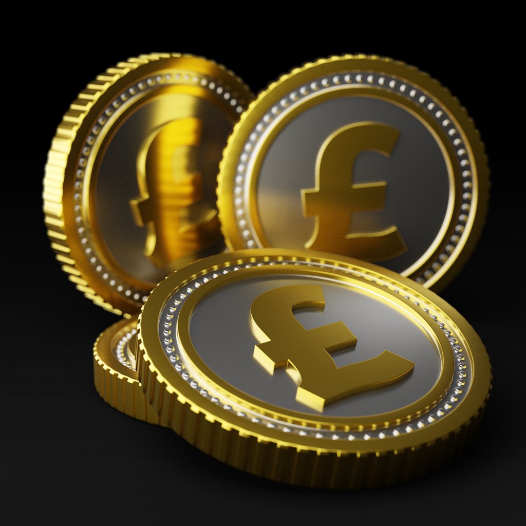 Pound coin | Money models | BlenderKit