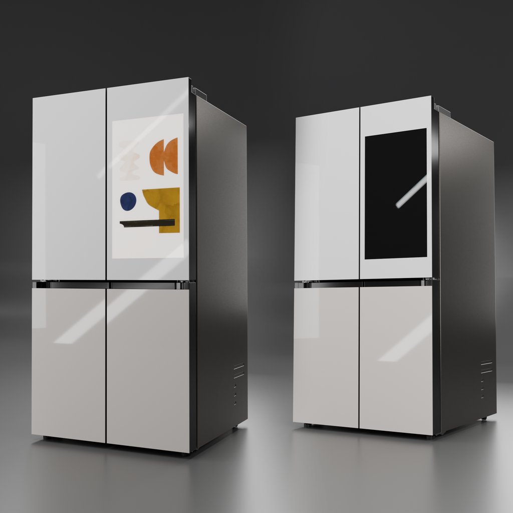 Bespoke refrigerator | Home Appliances models | BlenderKit
