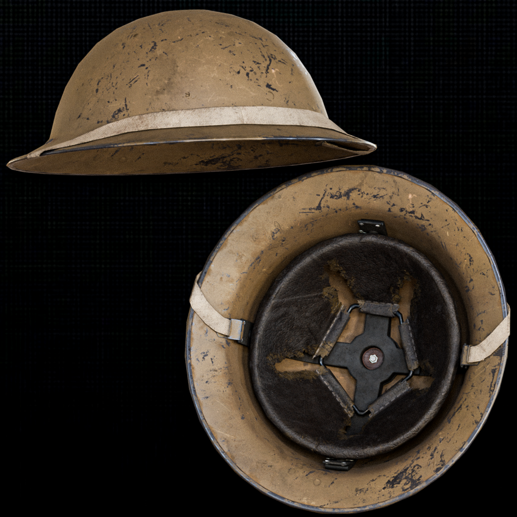 WW2 Helmet with Light Band | Military models | BlenderKit