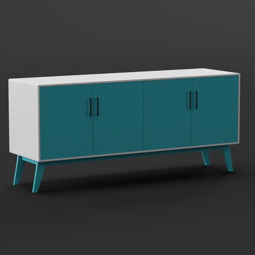 Sideboard-1-colored | FREE Sideboard & Drawers models | BlenderKit