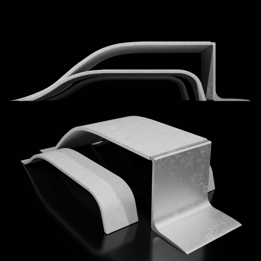 Streen Bench | FREE Benches models | BlenderKit