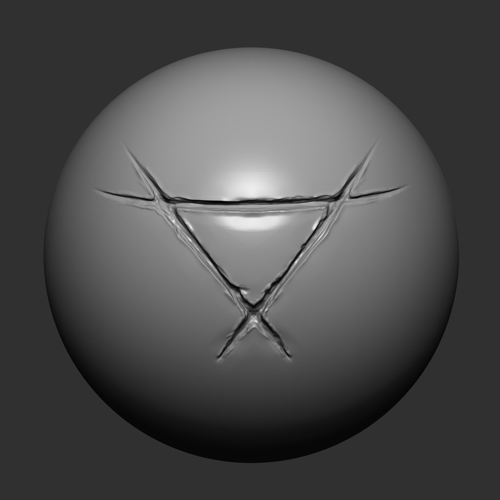 NS Demon flesh triangle | misc brushes | BlenderKit