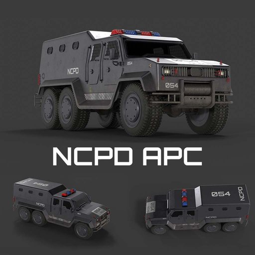 Police NCPD apc van | Vans models | BlenderKit