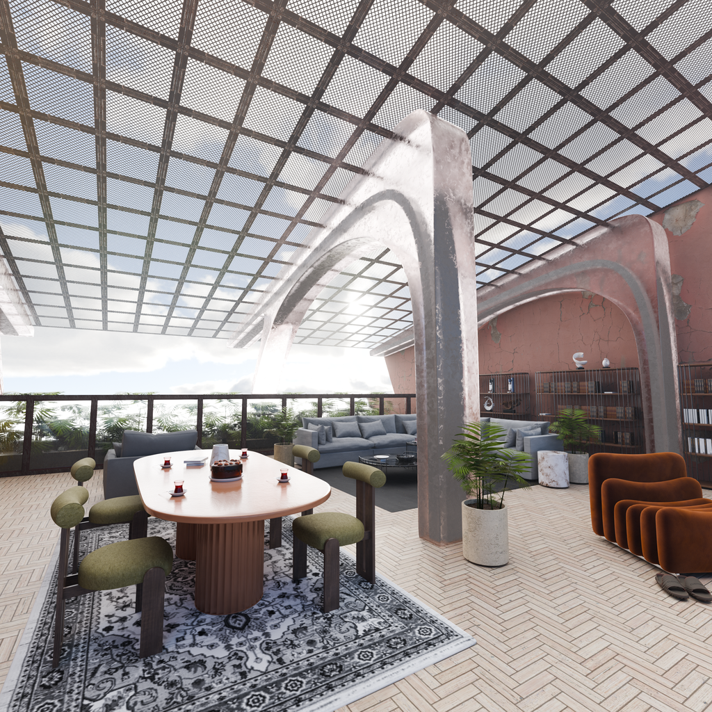 Modern Industrial Interior Scene | Interior scenes | BlenderKit