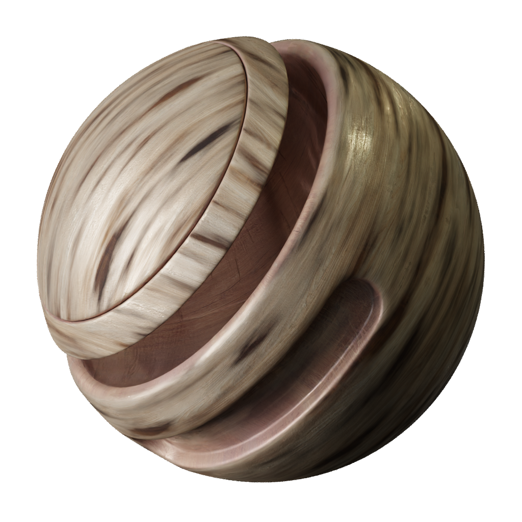 Wood Streaked Faded Birch | FREE wood materials | BlenderKit