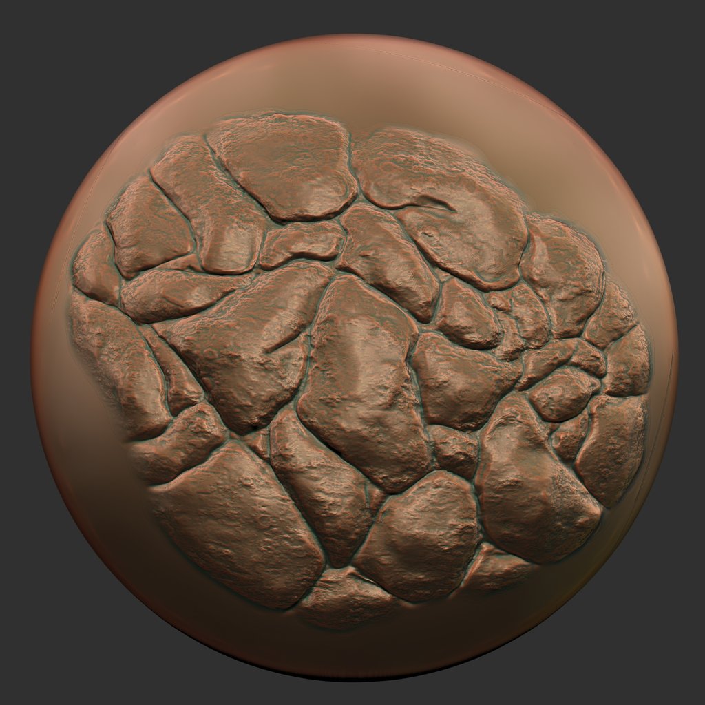 ER Rock Brush 18 | rock brushes | BlenderKit