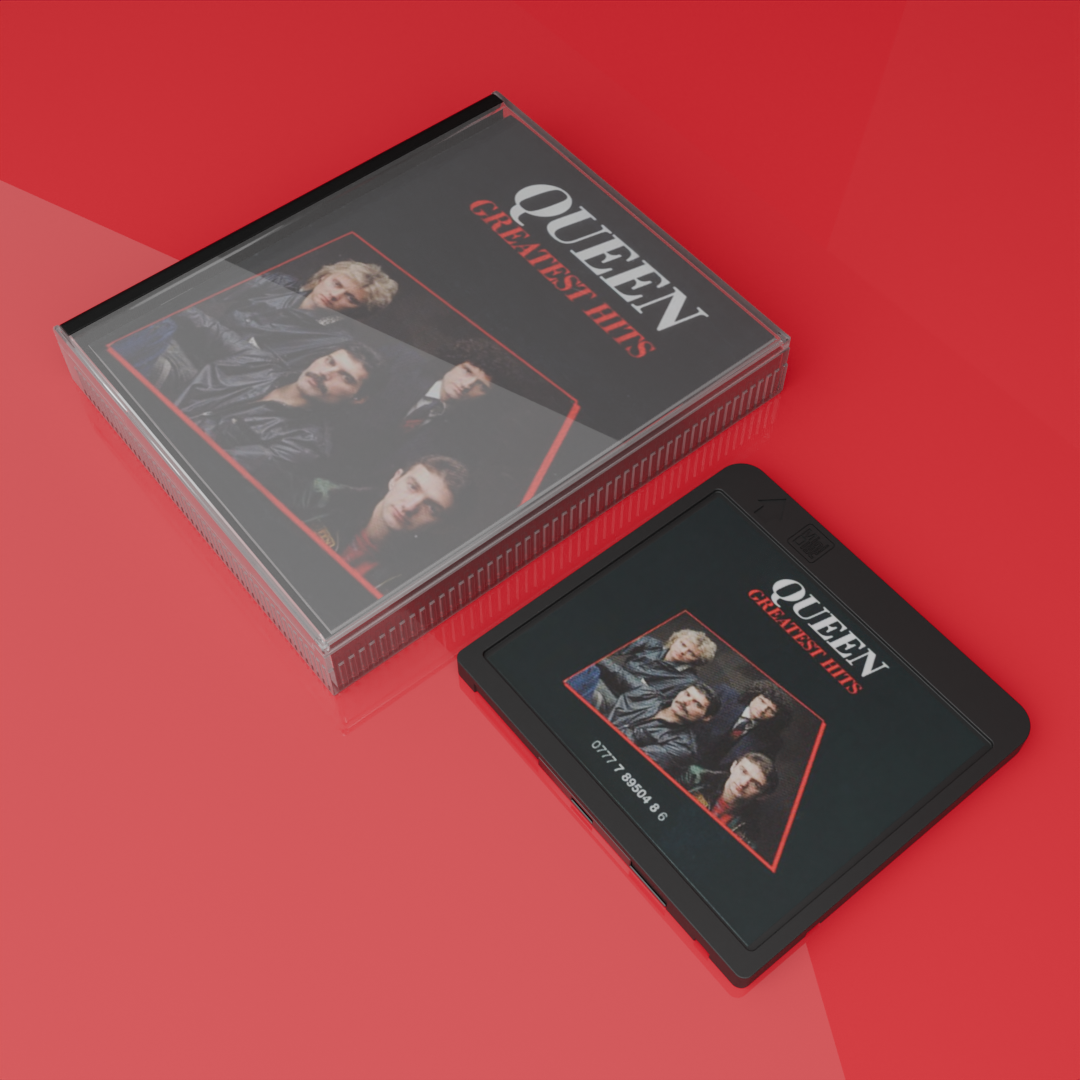 Queen Greatest Hits MiniDisc | FREE Audio Devices models | BlenderKit