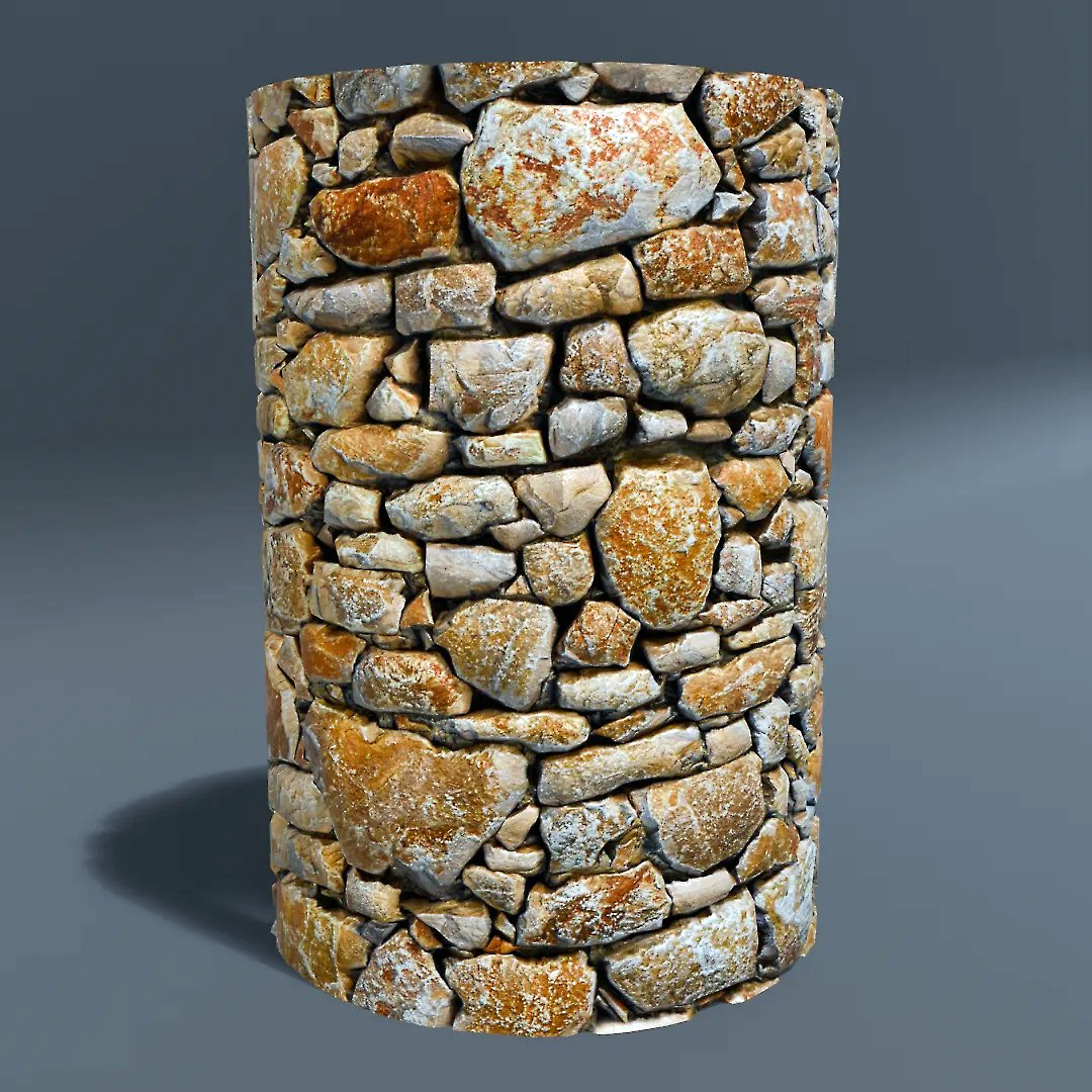 Stone Cylinder Post Pillar Sandstone | Historic Buildings models ...