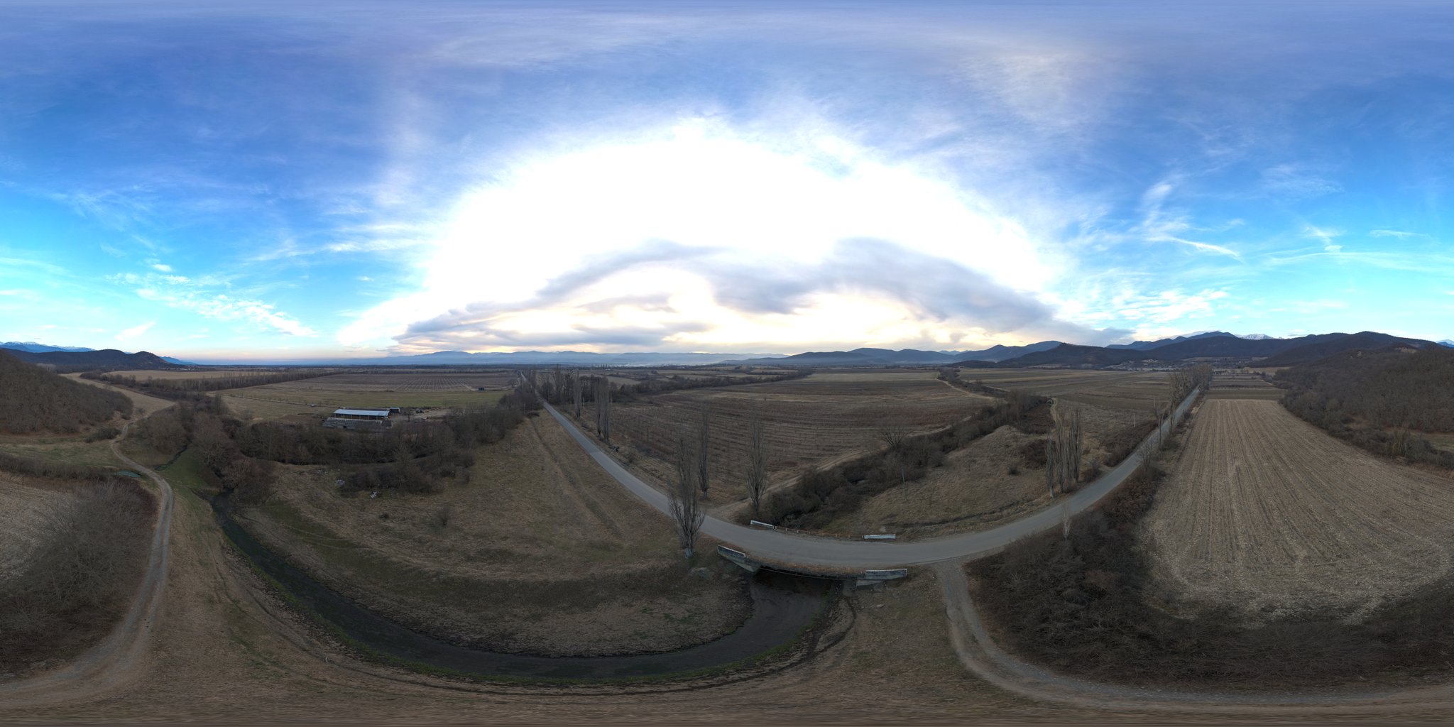 River Next To Winter Forest | Landscapes HDRis | BlenderKit