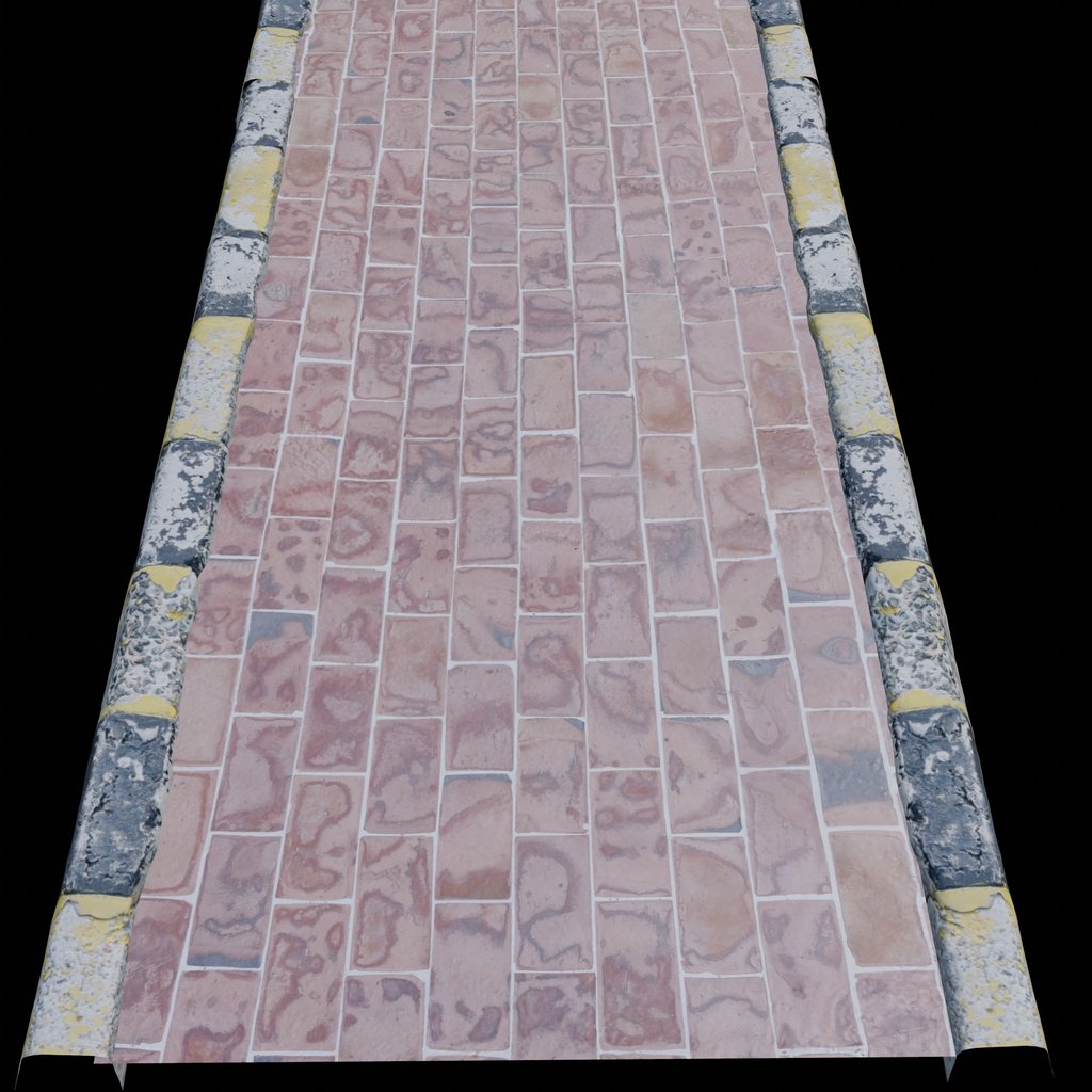 Footpath tiles | FREE Floor Coverings models | BlenderKit
