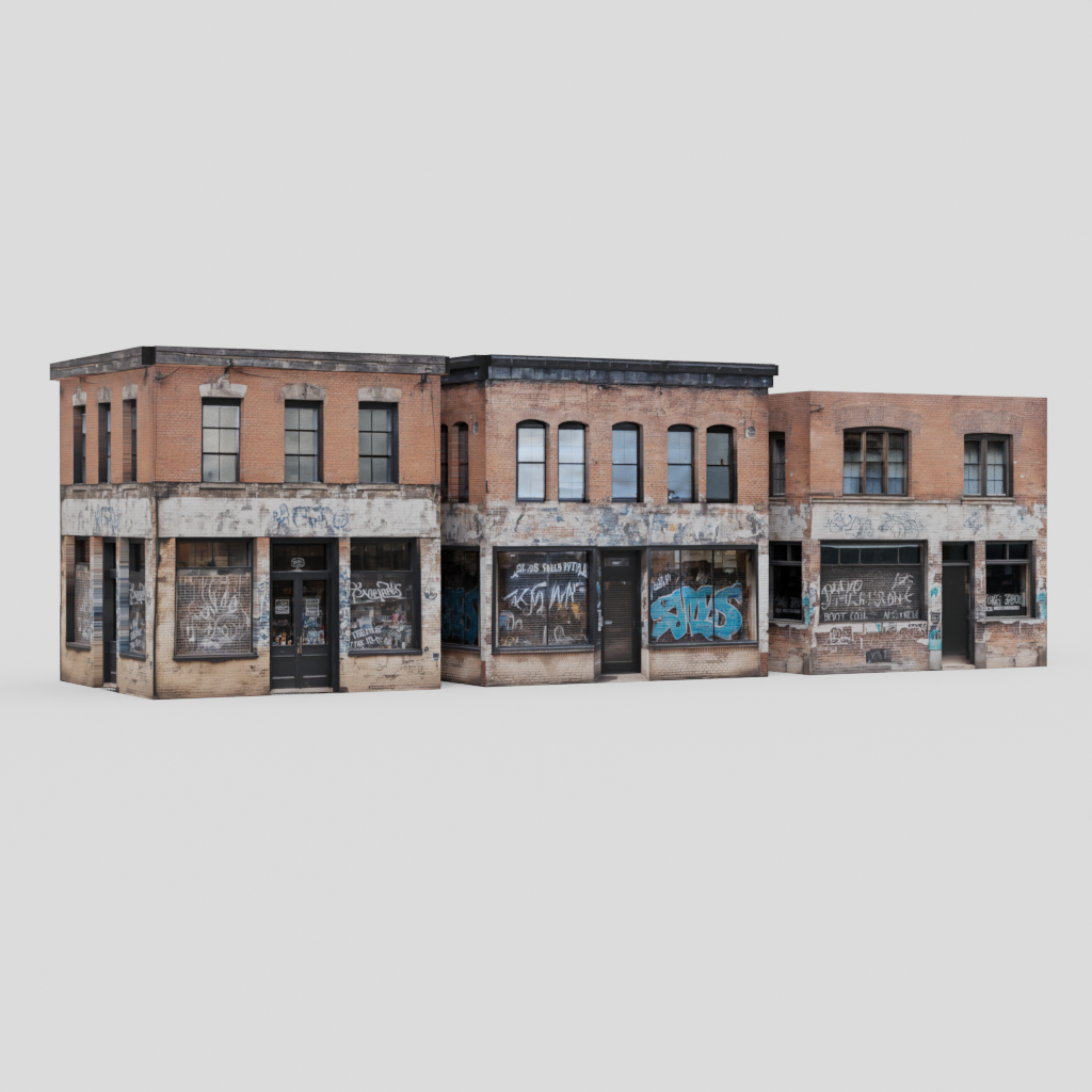 Building Pack | Lowpoly | FREE Historic Buildings models | BlenderKit