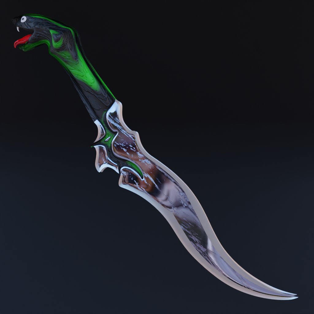 Cobra Dagger | FREE Sci-Fi Weapons models | BlenderKit