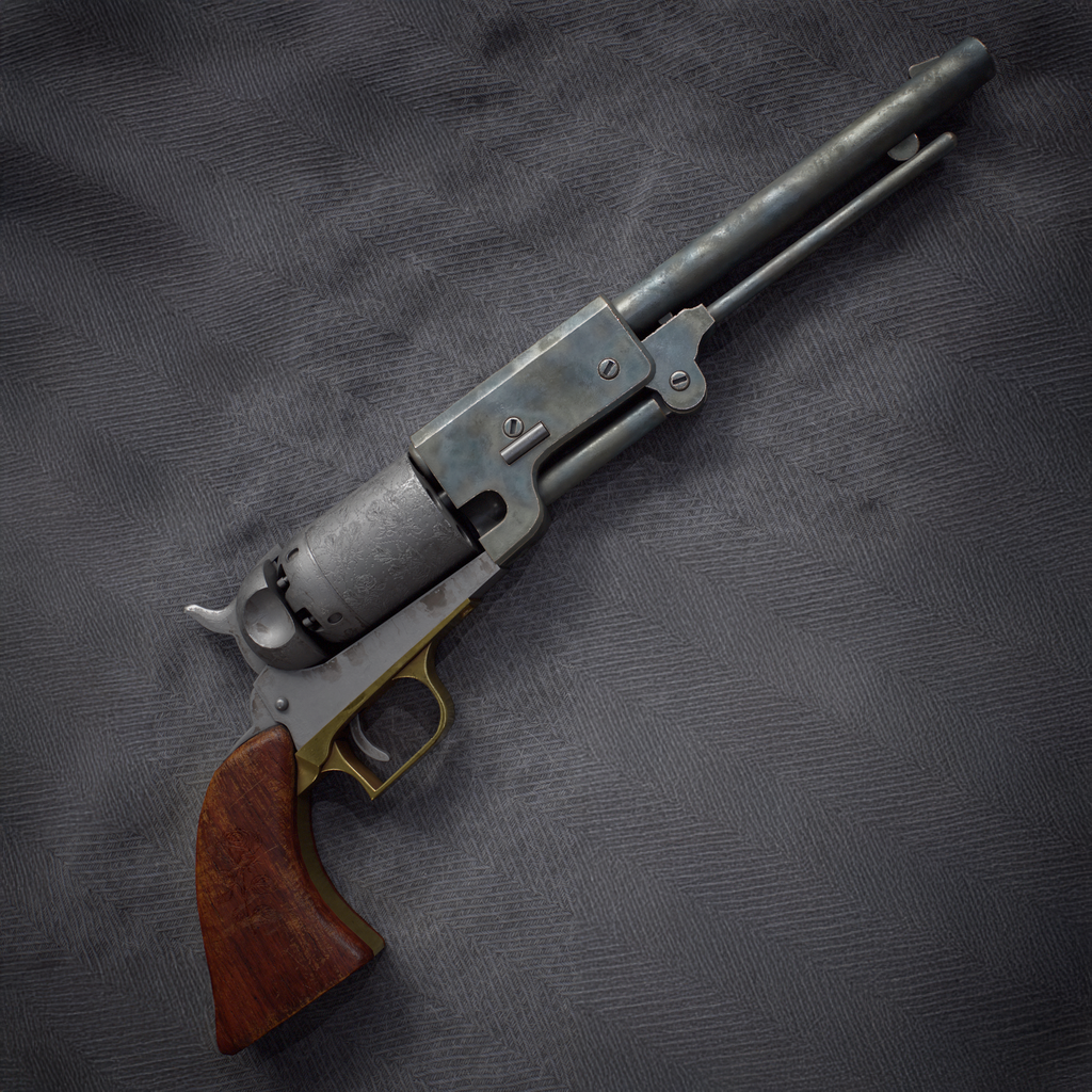 1847 Colt Walker | Historical Weapons models | BlenderKit