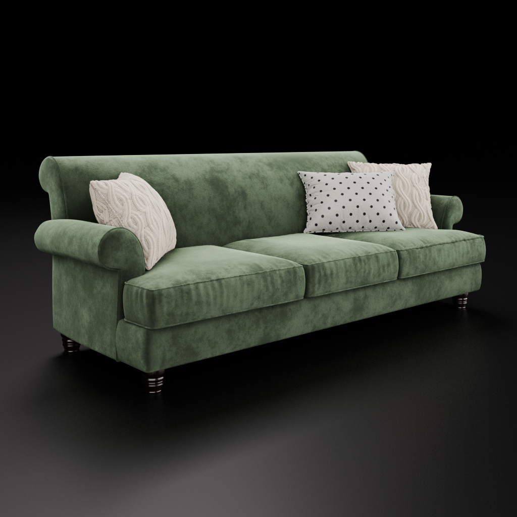 Sofa Alaana 88" Lawson | Sofas models | BlenderKit