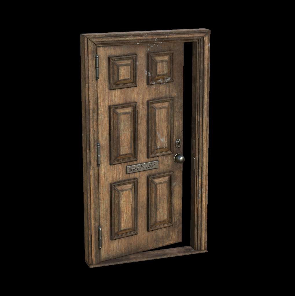 Wood Door | FREE Doors models | BlenderKit