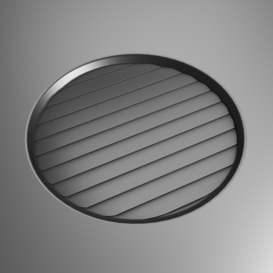 Scifi Decal 031 Circular Vent | Industrial models | BlenderKit