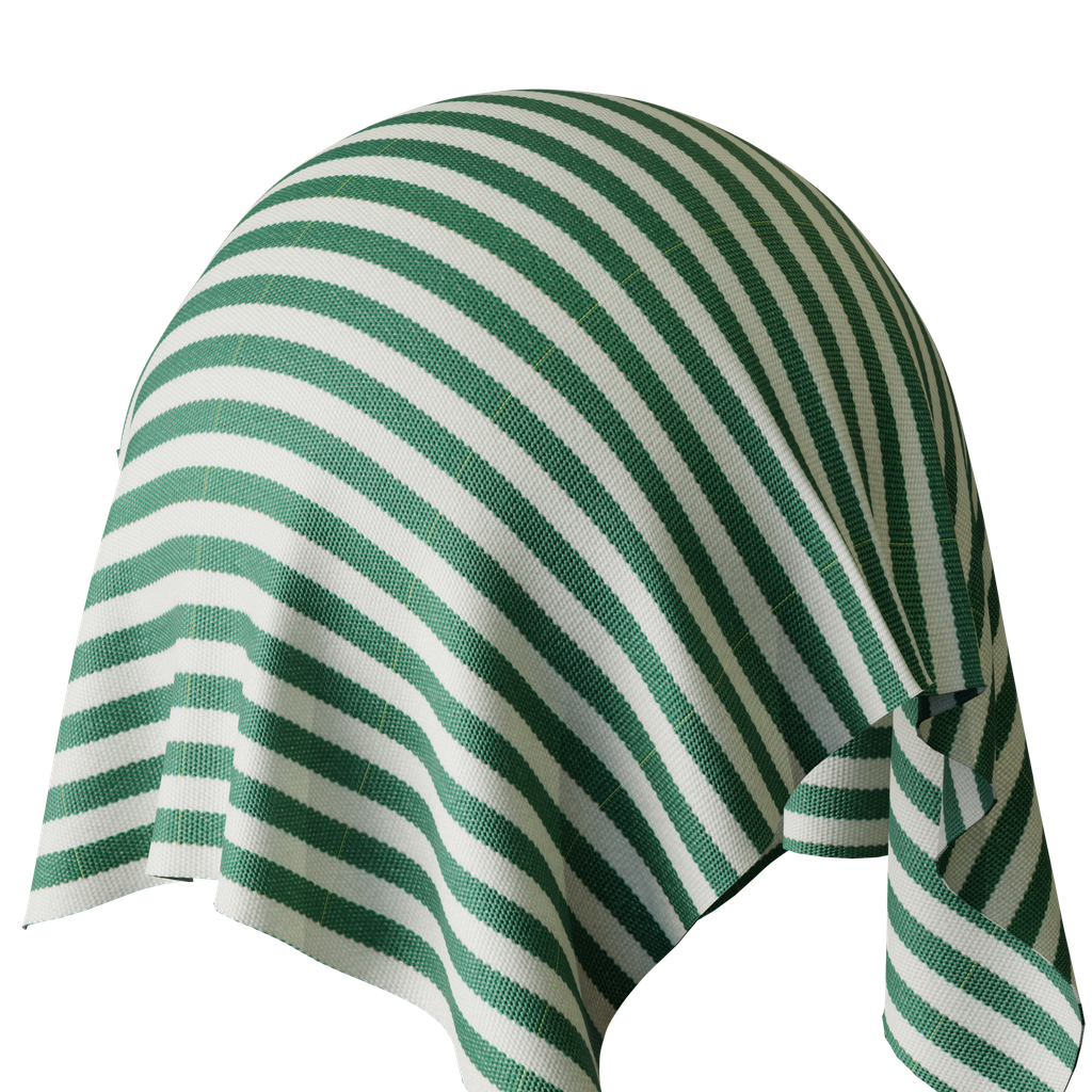 Stripe Green Flat | FREE fabric materials | BlenderKit