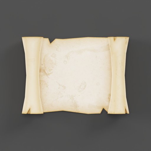 Scroll unrolled | Books models | BlenderKit