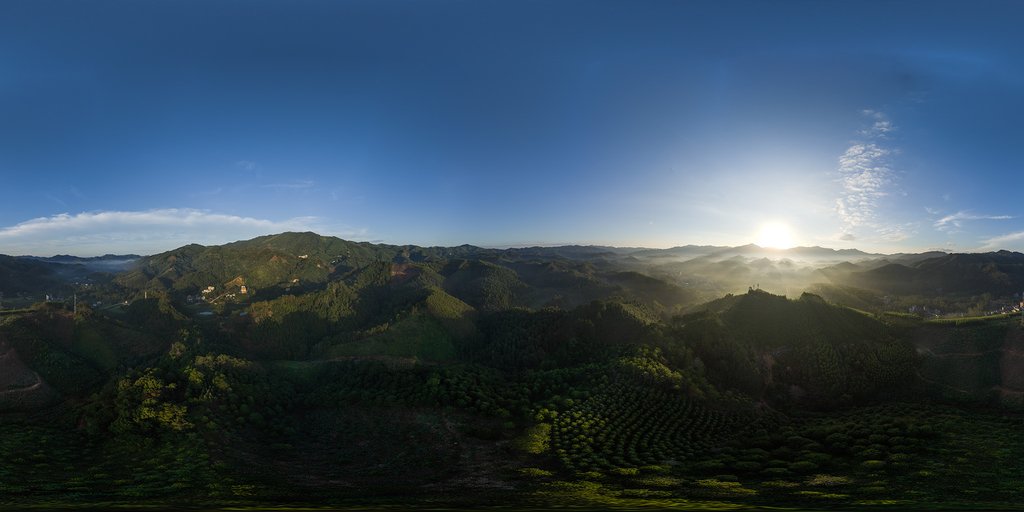 Sunrise in the empty sky | Holiday HDRis | BlenderKit