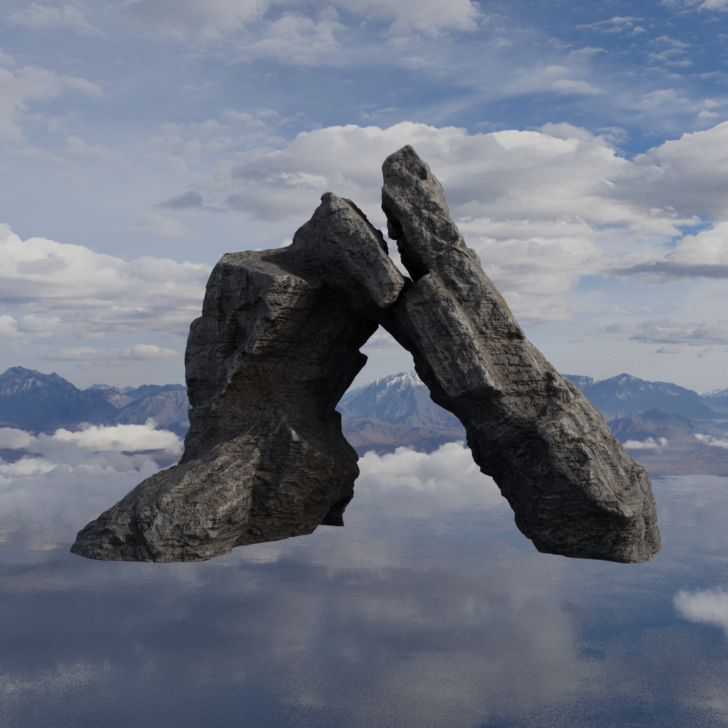 Rugged Rock Arch Formation | Environment Elements models | BlenderKit