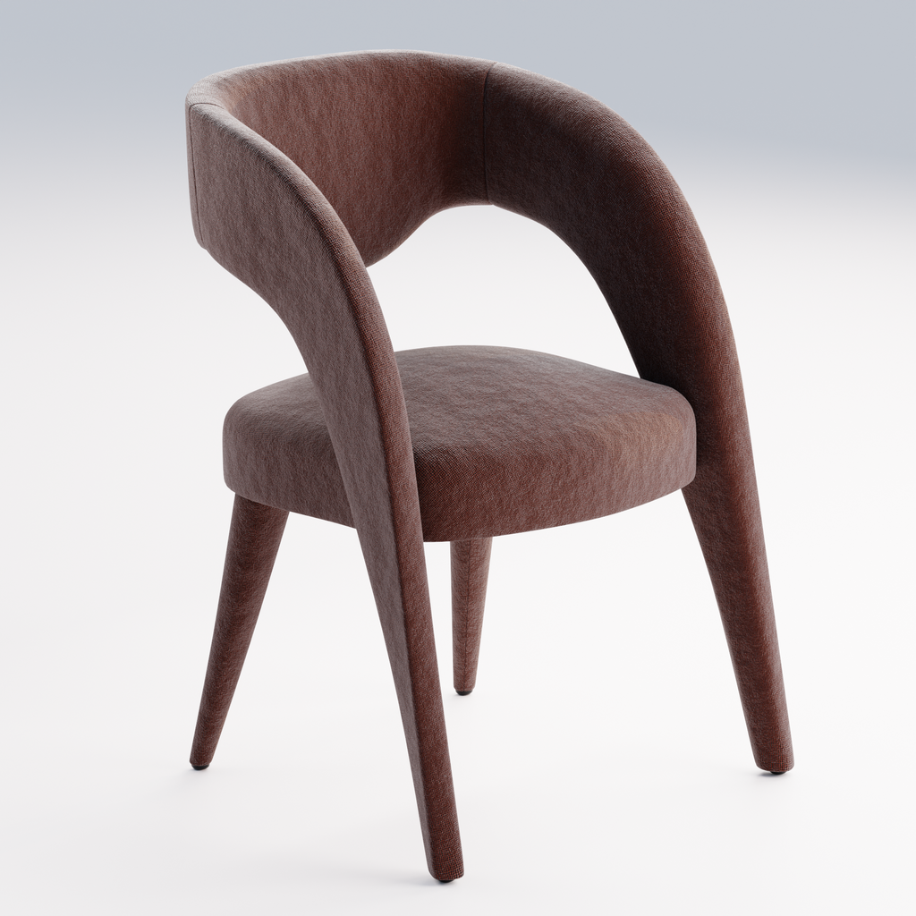 Modern Laurence Dining Chair | FREE Sitting Chairs models | BlenderKit
