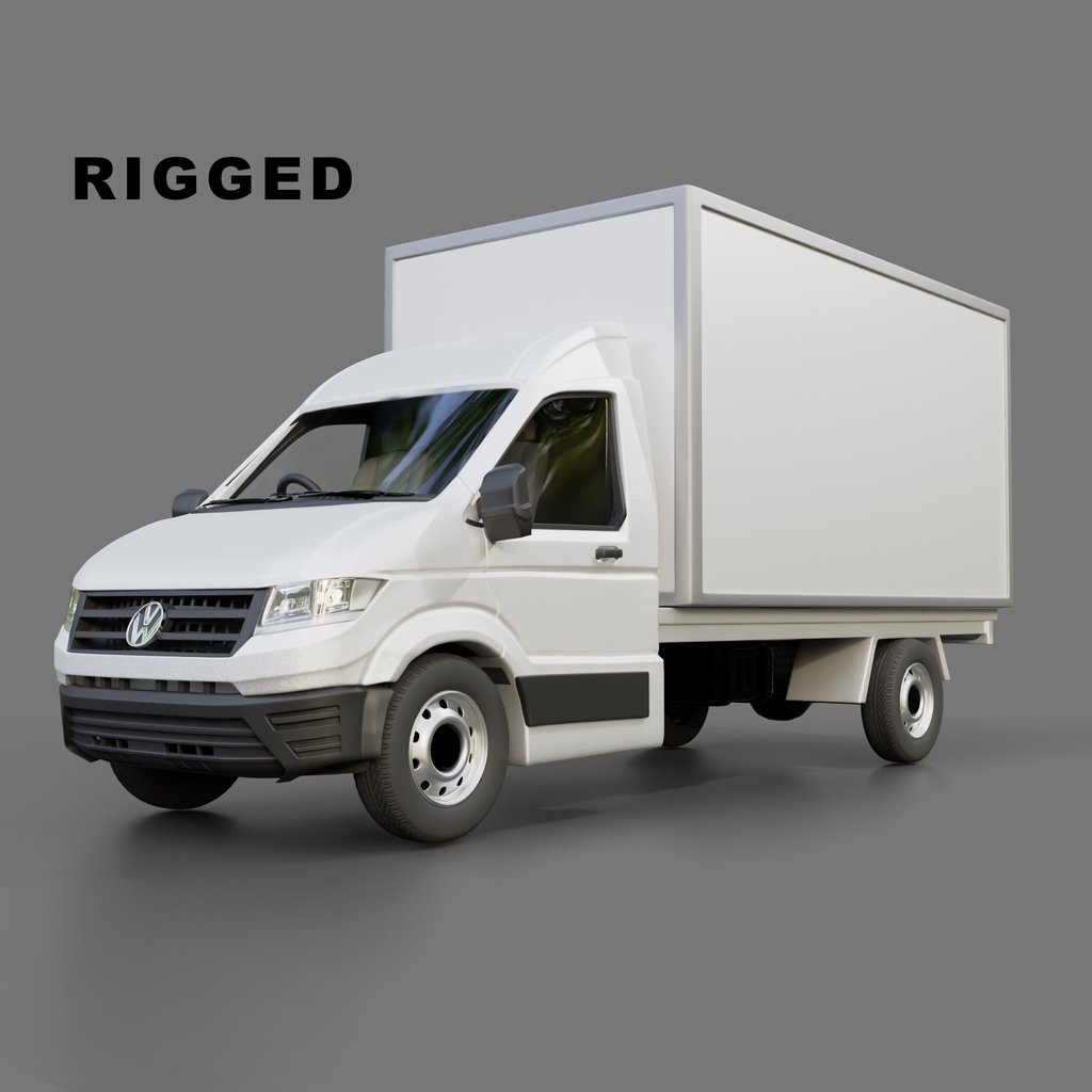 Volkswagen Crafter Cargo Truck | Trucks models | BlenderKit