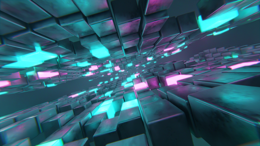 Neon Descent | Abstract scenes | BlenderKit