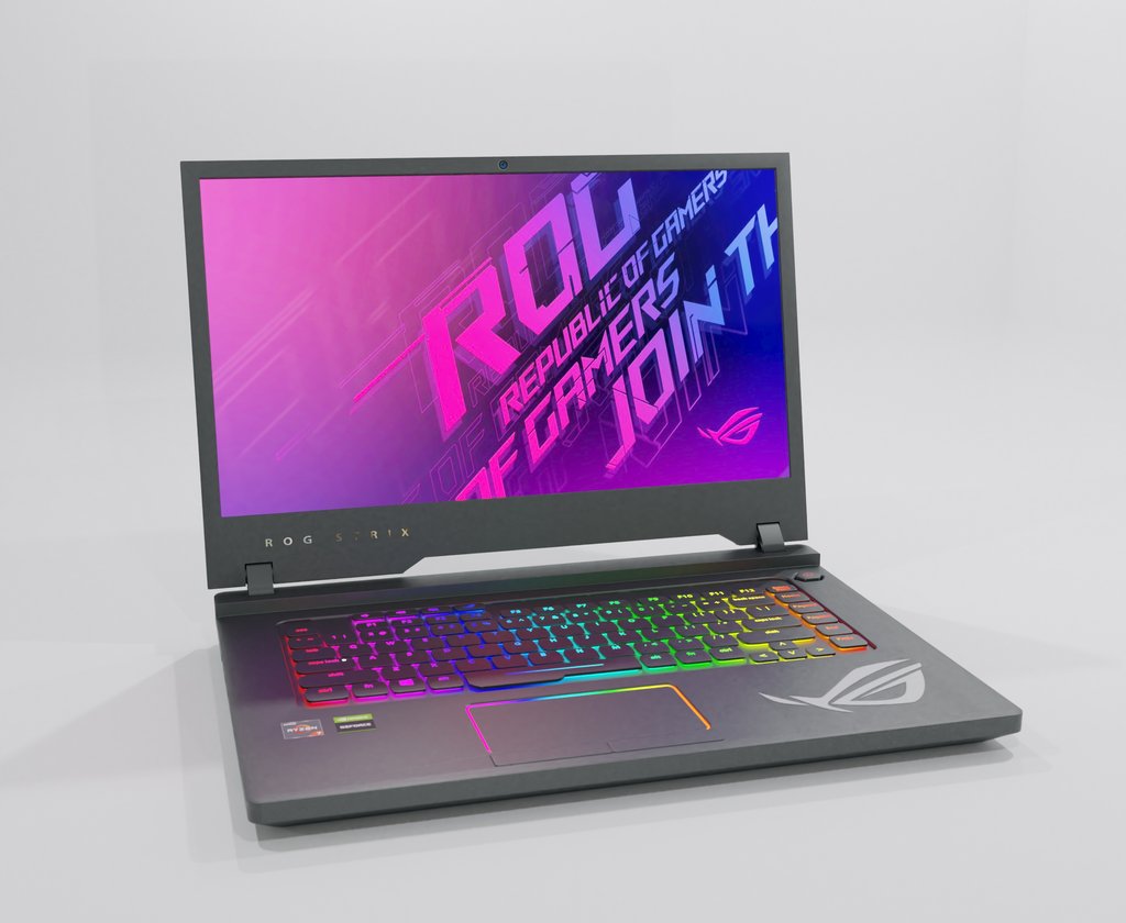 ROG laptop | FREE Computers models | BlenderKit