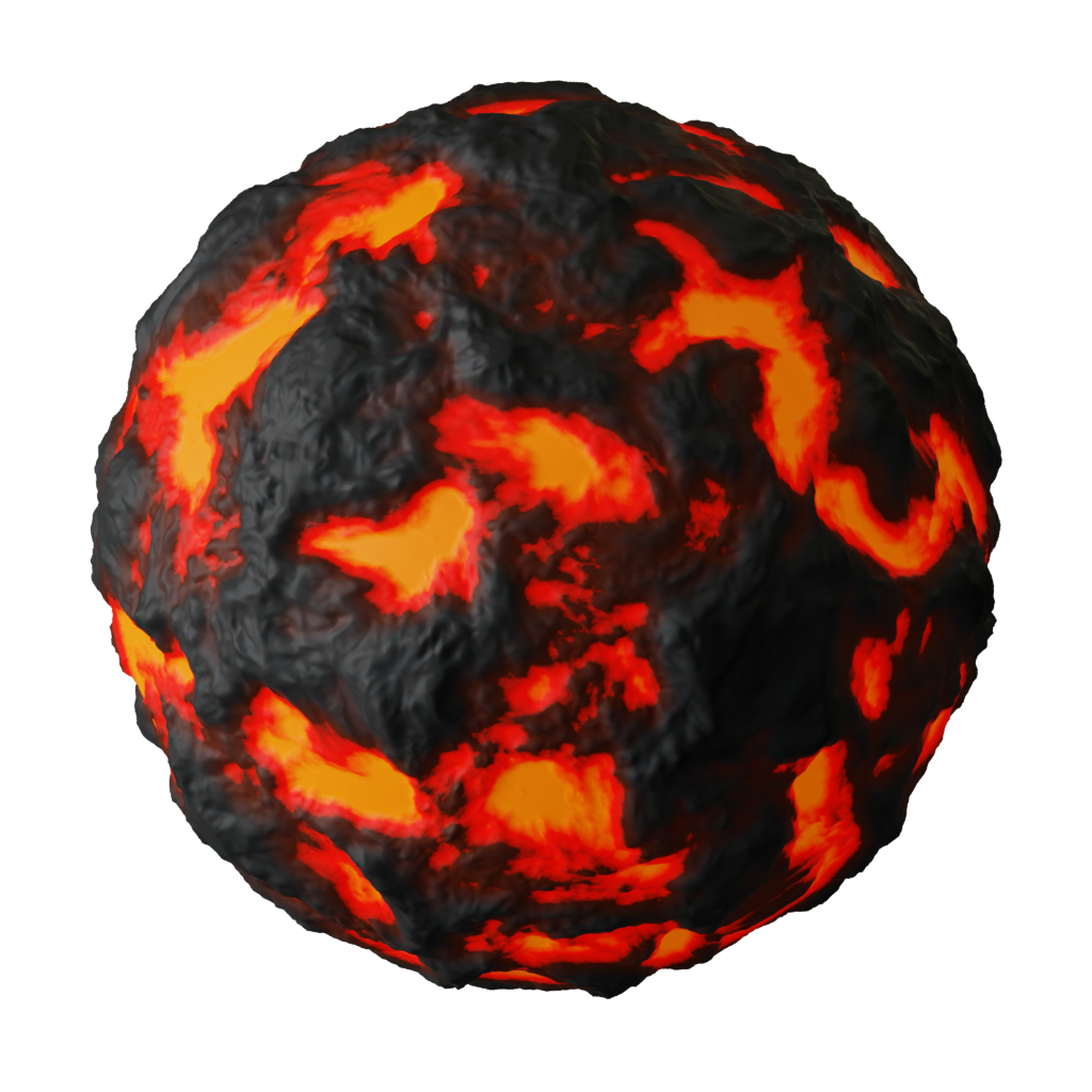 Lava Dark | FREE liquid materials | BlenderKit