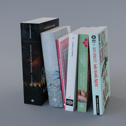 Fiction books | Books models | BlenderKit