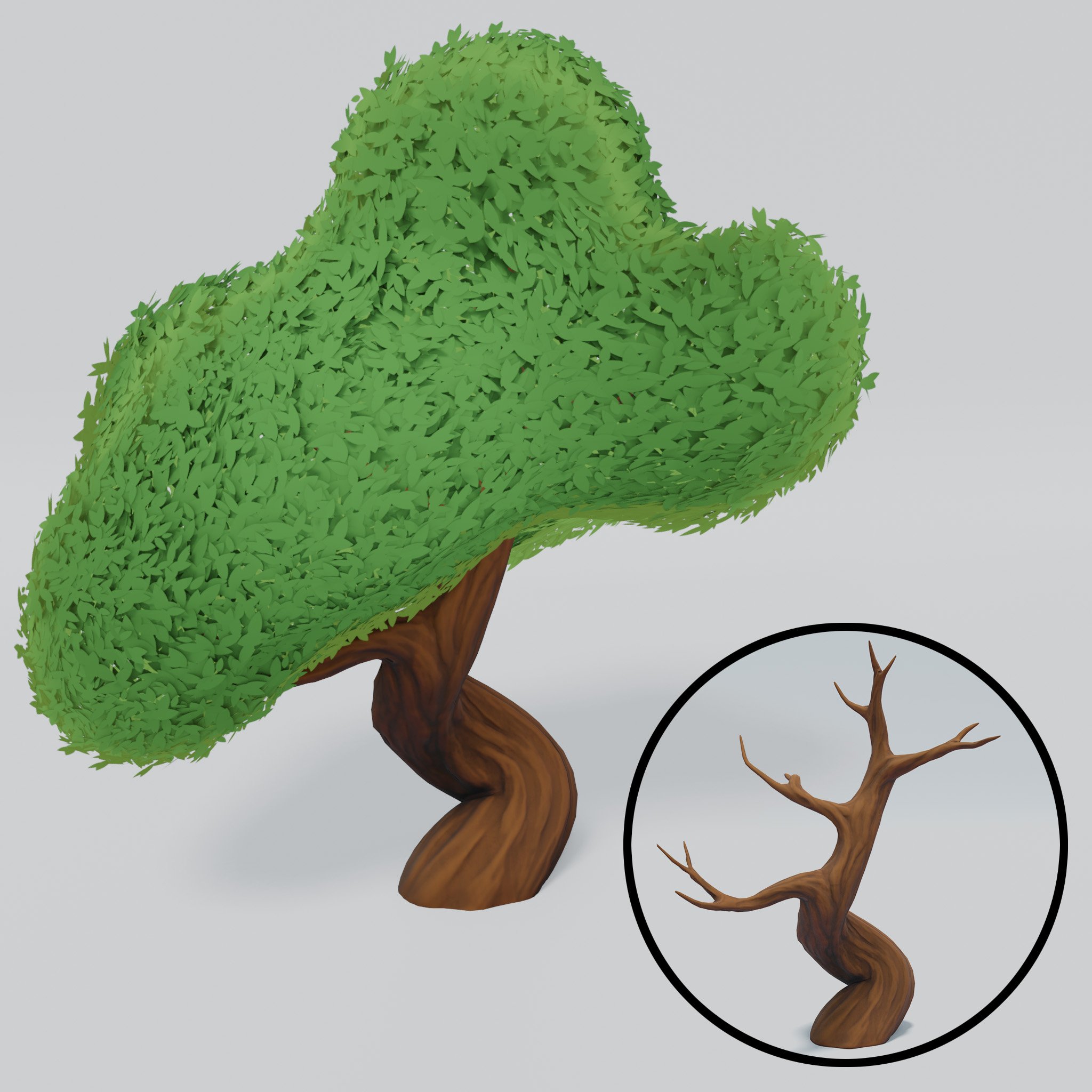 Stylized Tree 01 | FREE 3D Tree models | BlenderKit